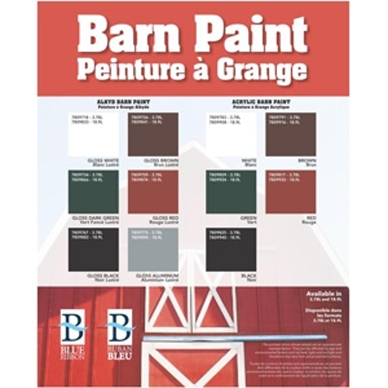 UCP Paints E801 Barn Paint Card | Plastic Express Inc.