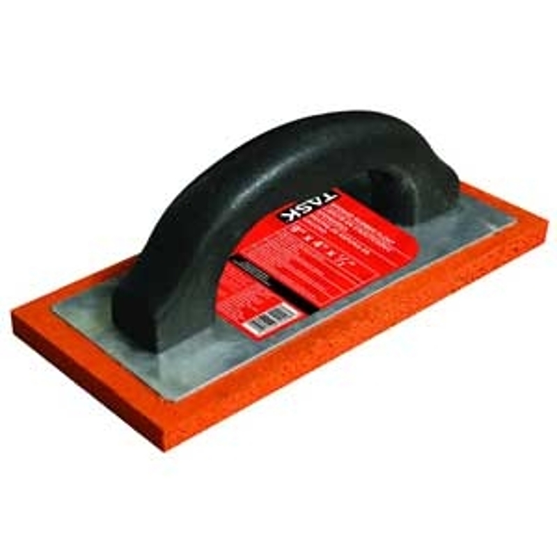 TASK T34045 Tile Float, 9 in L, 4 in W, Aluminum/Sponge Rubber, Red ...