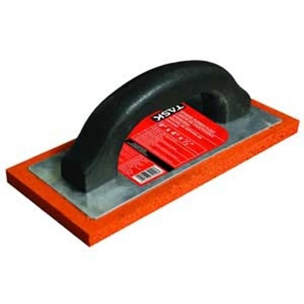 TASK T34045 Tile Float, 9 in L, 4 in W, Aluminum/Sponge Rubber, Red ...