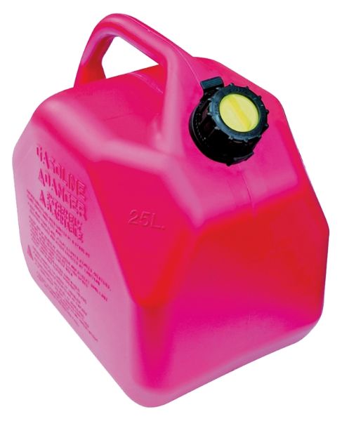 Scepter 07539 Jerry Gas Can, 25 L Capacity, Polyethylene, Red | Plastic ...