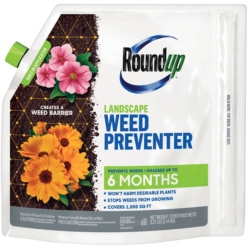 Roundup 4385106 Landscape Weed Preventer, Solid, Sprinkle Application ...
