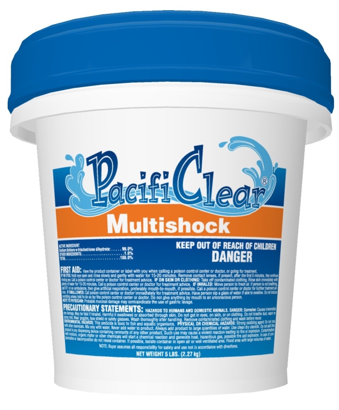 PacifiClear F135005040PC Multi-Shock Pool Chemical, 5 lb Pail, Granular ...