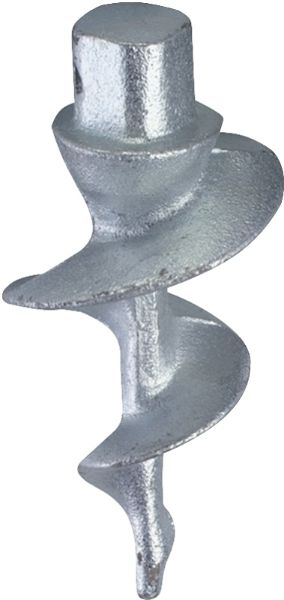 PLAYSTAR PS 1100 Dock Auger, Cast Iron, Galvanized | Plastic Express Inc.