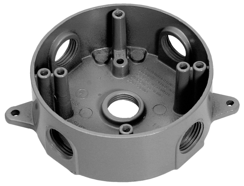 Orbit RB50 RB50-5 Weatherproof Box, 4 in W, 1-1/2 in D, 5 -Knockout ...