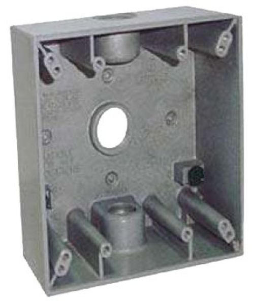 Orbit 2B50 2B50-3 Weatherproof Box, 4-9/16 in W, 2 in D, 4-1/2 in H, 2 ...