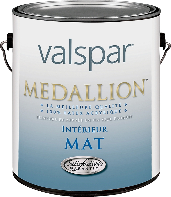 Valspar 14081GAL Latex Paint, Flat, Pastel Base, 1 gal Can | Plastic ...