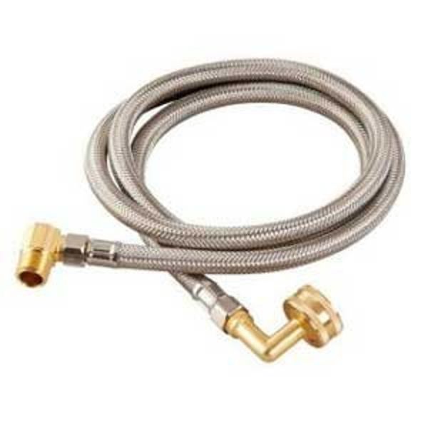 Moen M4122BK Dishwasher Hose and Elbow, Stainless Steel | Plastic ...
