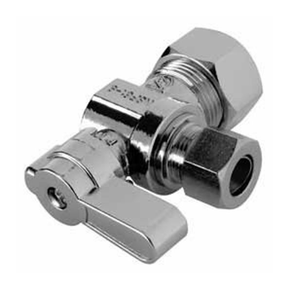Moen M-Line Series M4601PB Angled Ball Shut-Off Valve, 3/8 x 5/8 in ...