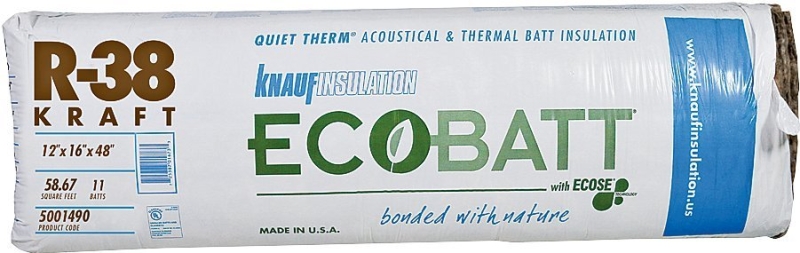Knauf Insulation B18E R38K Insulation, 48 in L, 16 in W, R38 R-Value ...