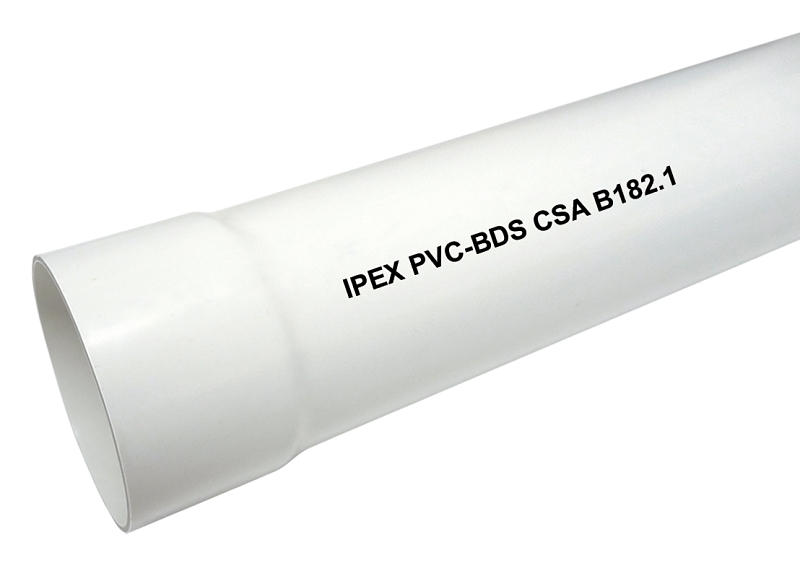 IPEX 4033 Sewer Pipe, 3 in, 10 ft L, PVC | Plastic Express Inc.