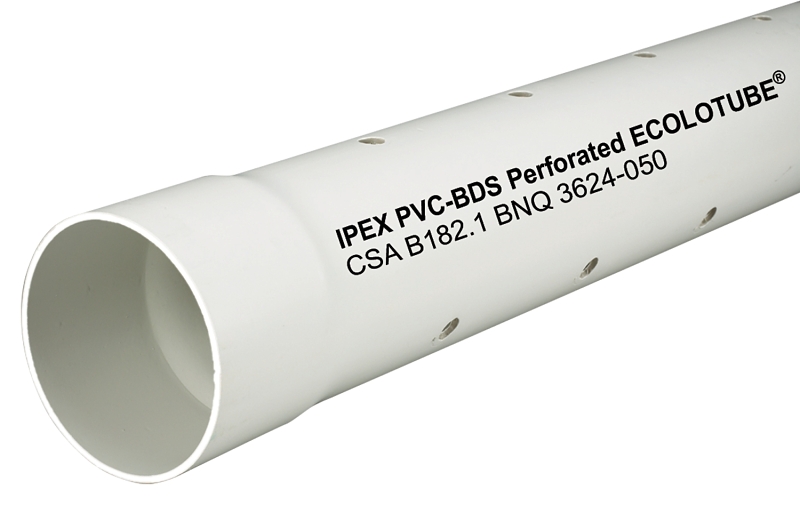 Homerite Ecolotube Series 003445 Sewer Pipe, 4 in, 10 ft L, PVC ...