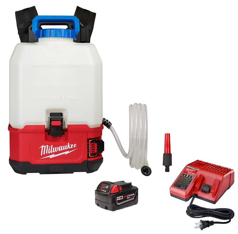 Milwaukee M18 SWITCH TANK 2820-21WS Backpack Water Supply Kit, 4 gal ...