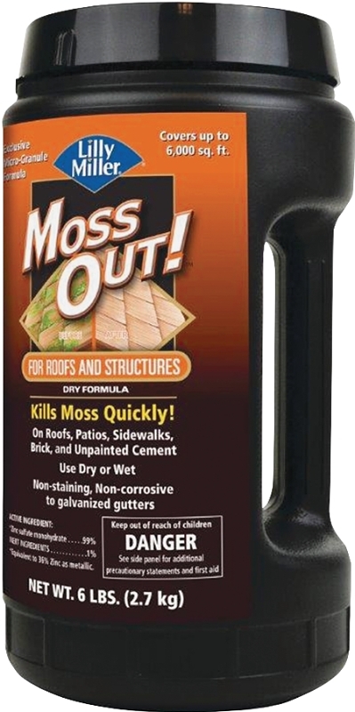 Moss Out! 100099153 Moss and Algae Killer, Granular, White, 6 lb ...