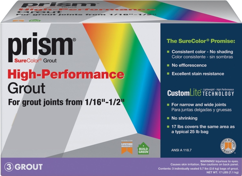 CUSTOM Prism PG16517T Ultimate Performance Grout, Solid Powder ...