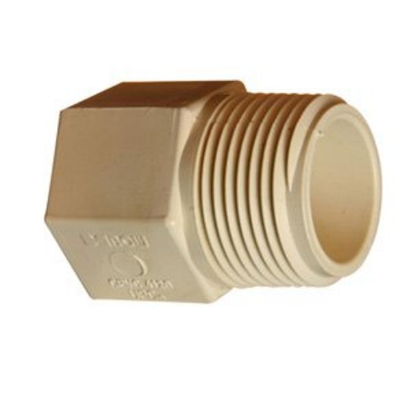 BOW 568717 Pipe Adapter, 3/4 in, Socket x Male, CPVC | Plastic Express Inc.