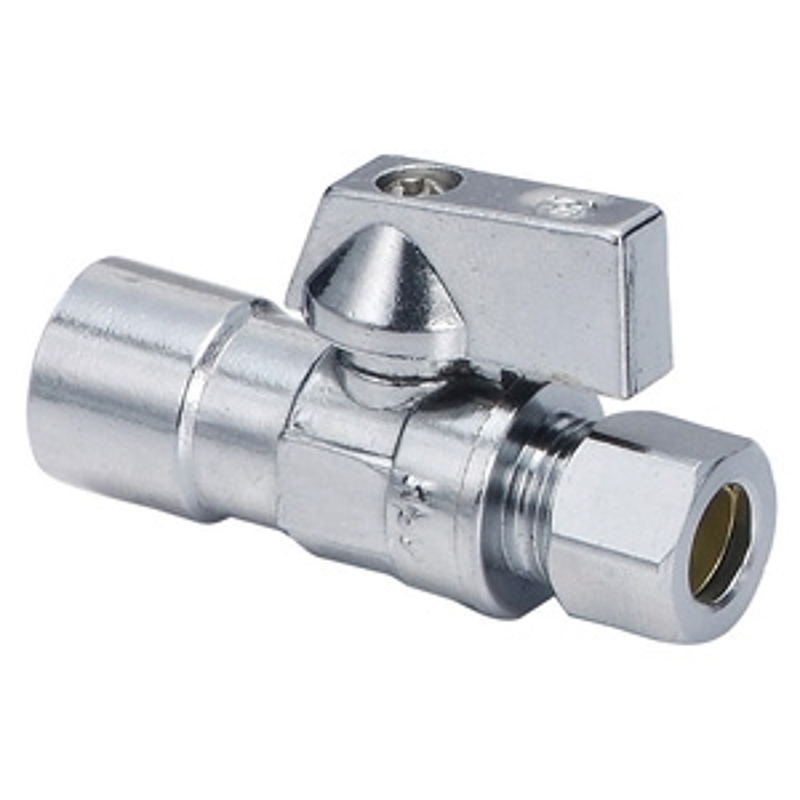 aqua-dynamic 1991-502 Straight Stop Valve, 1/2 x 3/8 in Connection ...