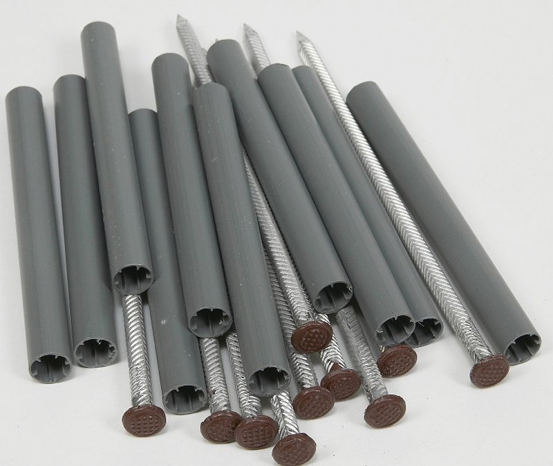 Amerimax 2504319 Gutter Spike and Ferrule, Aluminum/Plastic, Brown ...
