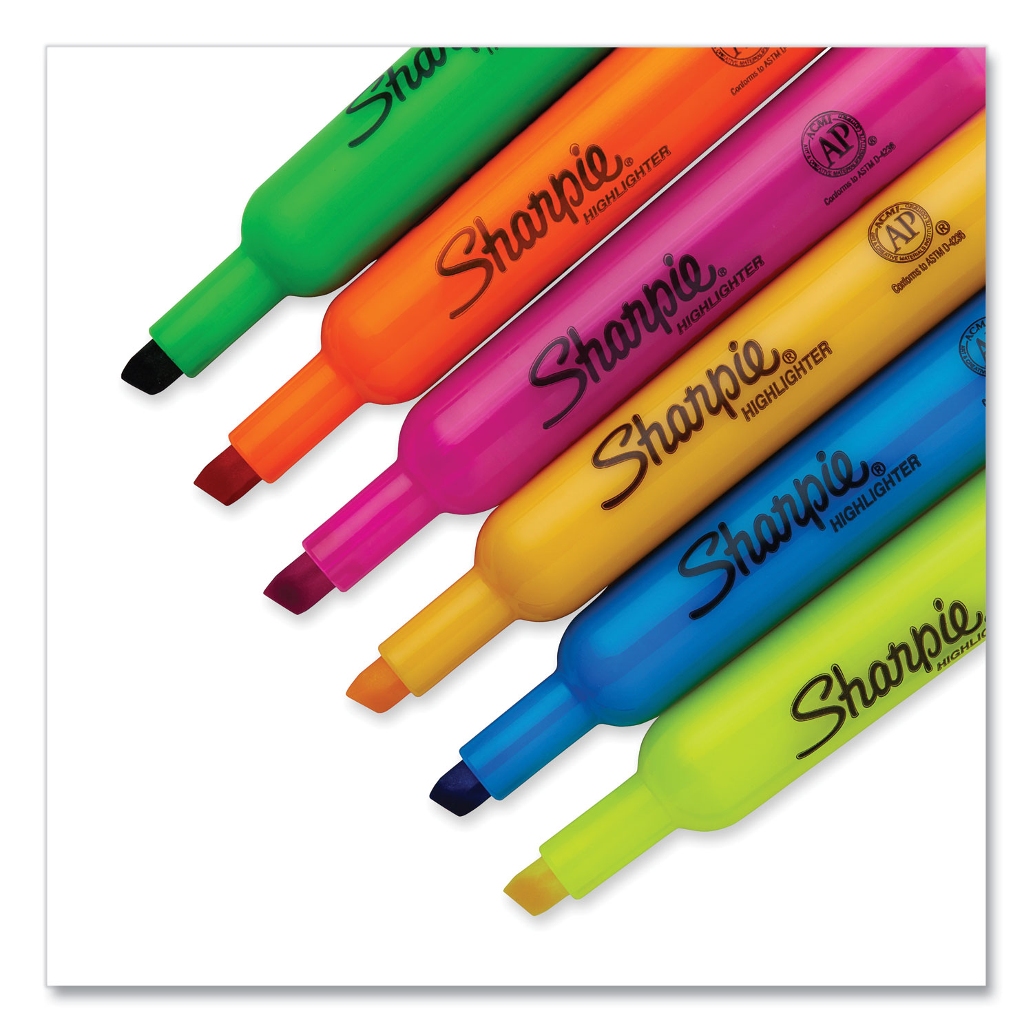Tank Style Highlighters, Assorted Ink Colors, Chisel Tip, Assorted ...