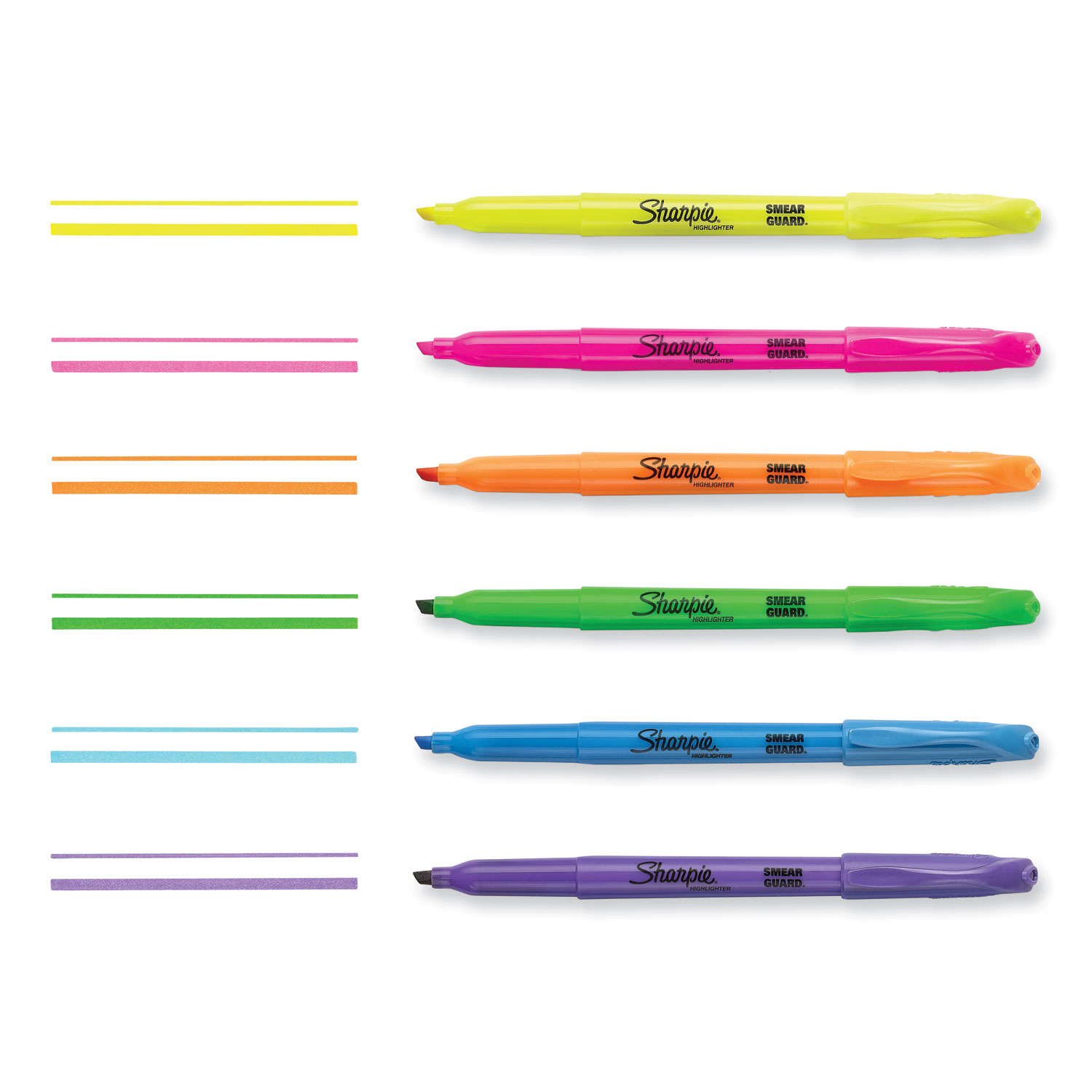 Pocket Style Highlighters, Assorted Ink Colors, Chisel Tip, Assorted ...