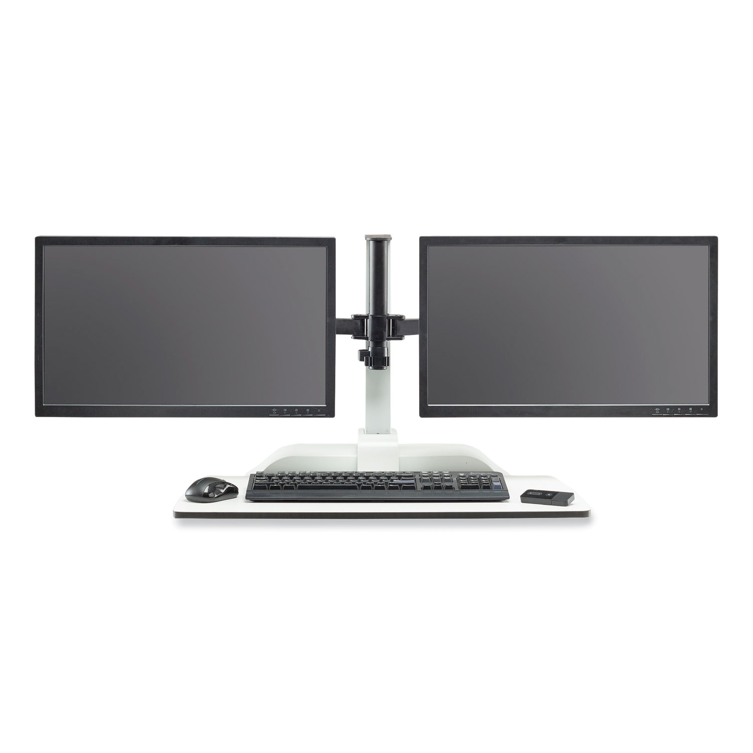 Soar Electric Desktop Sit/Stand Dual Monitor Arm, For 27" Monitors ...