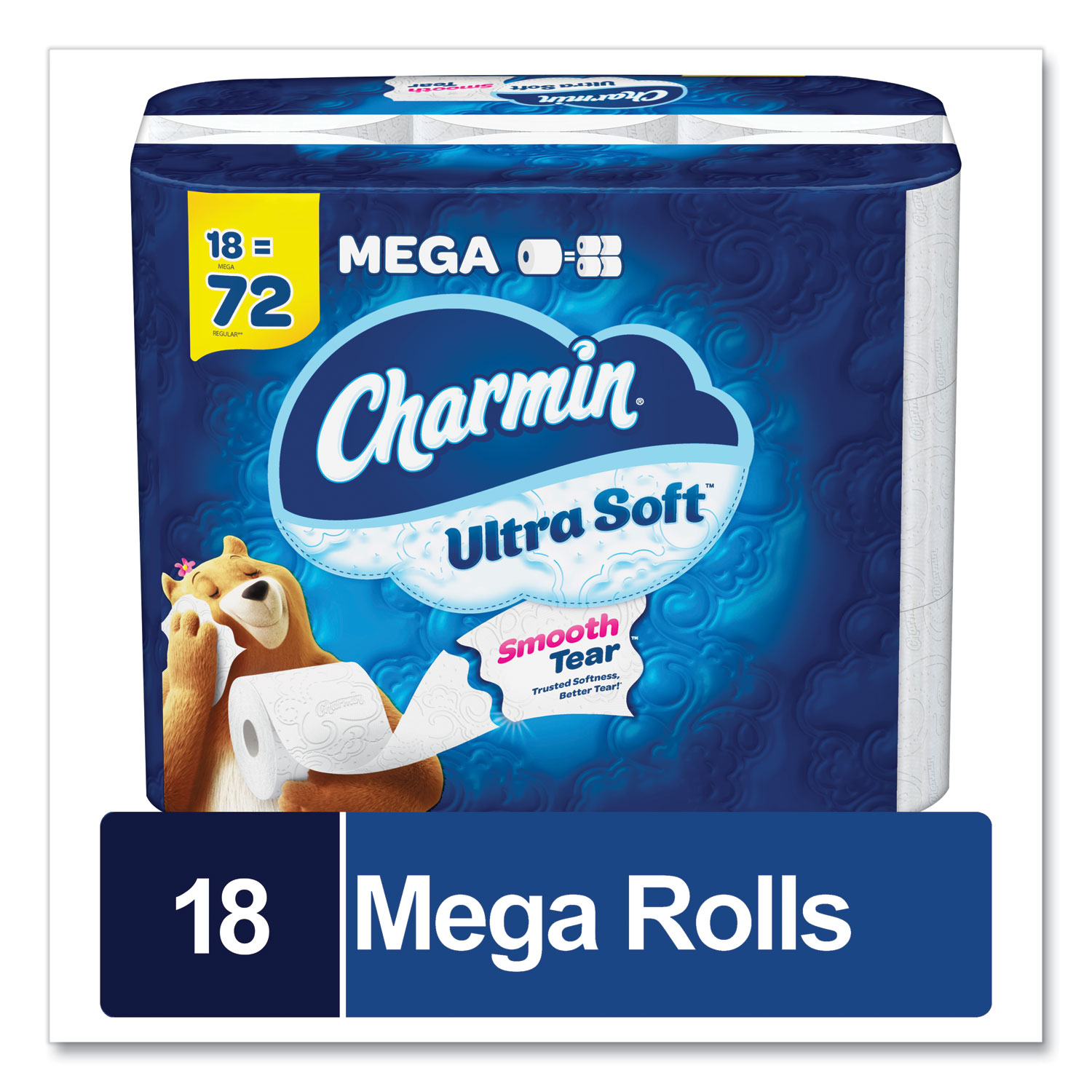 Ultra Soft Bathroom Tissue, Mega Roll, Septic Safe, 2-Ply, White, 244 ...