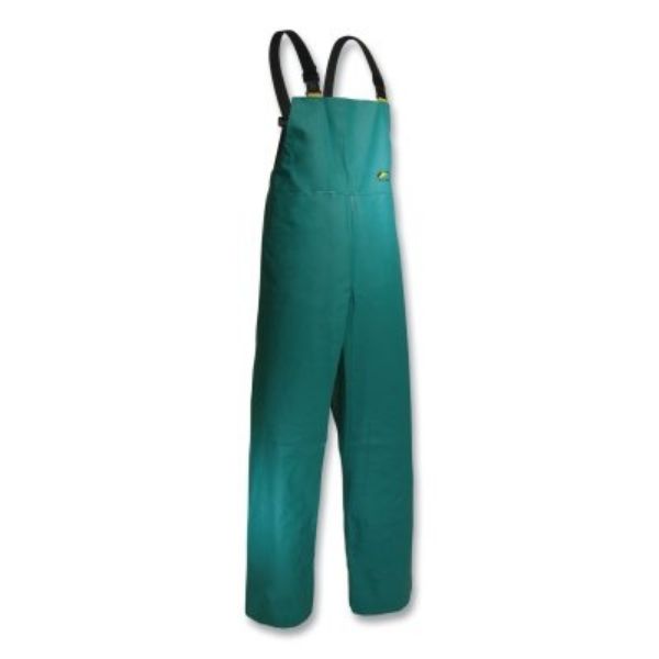 Chemtex Bib Overalls, PVC, Green, Large | Plastic Express Inc.