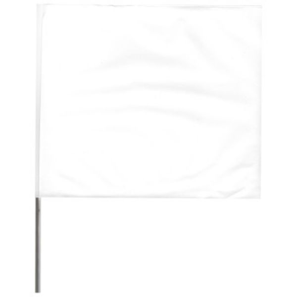 Stake Flags, 2 in x 3 in, 21 in Height, PVC Film, White | Plastic ...