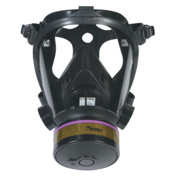 Survivair Opti-Fit Tactical Gas Mask, Medium, 5-Point Strap | Plastic ...