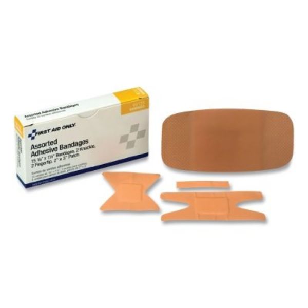 Plastic Adhesive Strip, 3/8 in x 1-1/4 in; 2 in x 4 in, Bandage ...