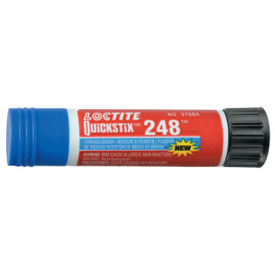 248 Medium-Strength Threadlocker Solid Stick, 19 g, 1/4 in to 3/4 in ...