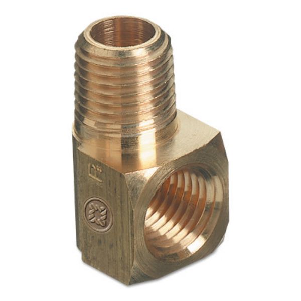 Pipe Thread Elbows, Connector, 3,000 PSIG, Brass, 1/2 in (NPT ...