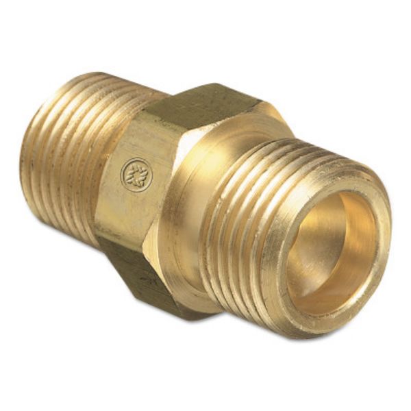 Male NPT Outlet Adaptor for Manifold Pipelines, Brass, Oxygen, 1/2 in ...