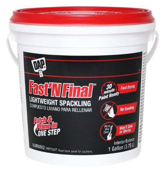 DAP 12143 Spackling Paste White, White, 1 gal, Tub | Plastic Express Inc.