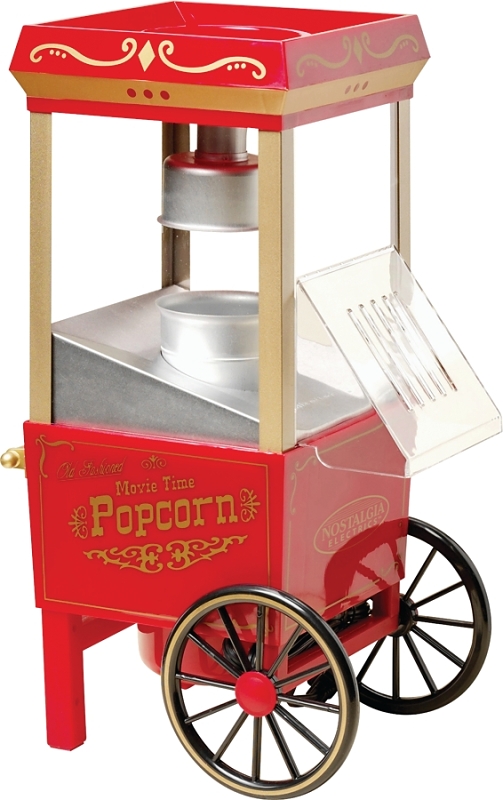 Nostalgia Vintage OFP501 Popcorn Popper, 3.5 oz Kernel, 1080 W, Orange ...