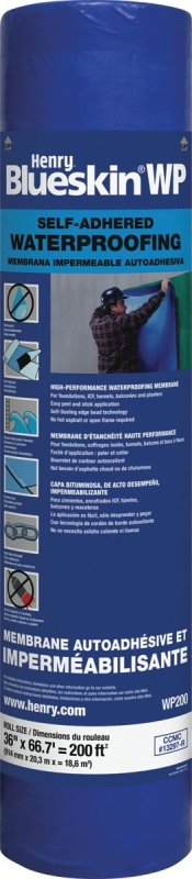 Henry Blueskin HEWPB200937 Self-Adhesive Waterproofing Membrane ...