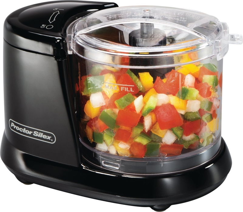Proctor Silex 72507 Food Chopper, 1.5 Cups Capacity, Black | Plastic ...