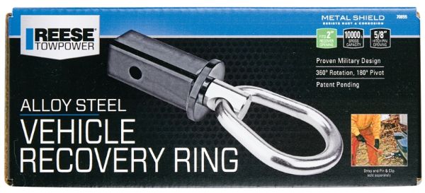 REESE TOWPOWER 70655 Hitch Tow Ring, 2 in Dia Eye, 10,000 lb Working ...
