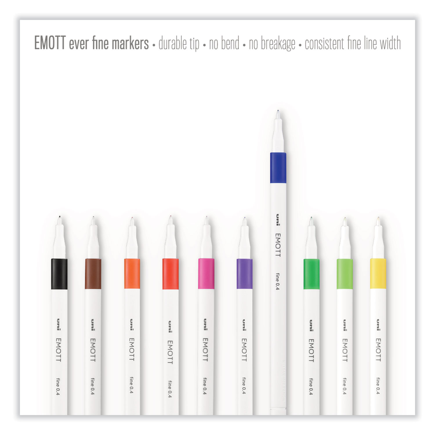 EMOTT ever fine Porous Point Pen, Stick, Fine 0.4 mm, Assorted Ink ...