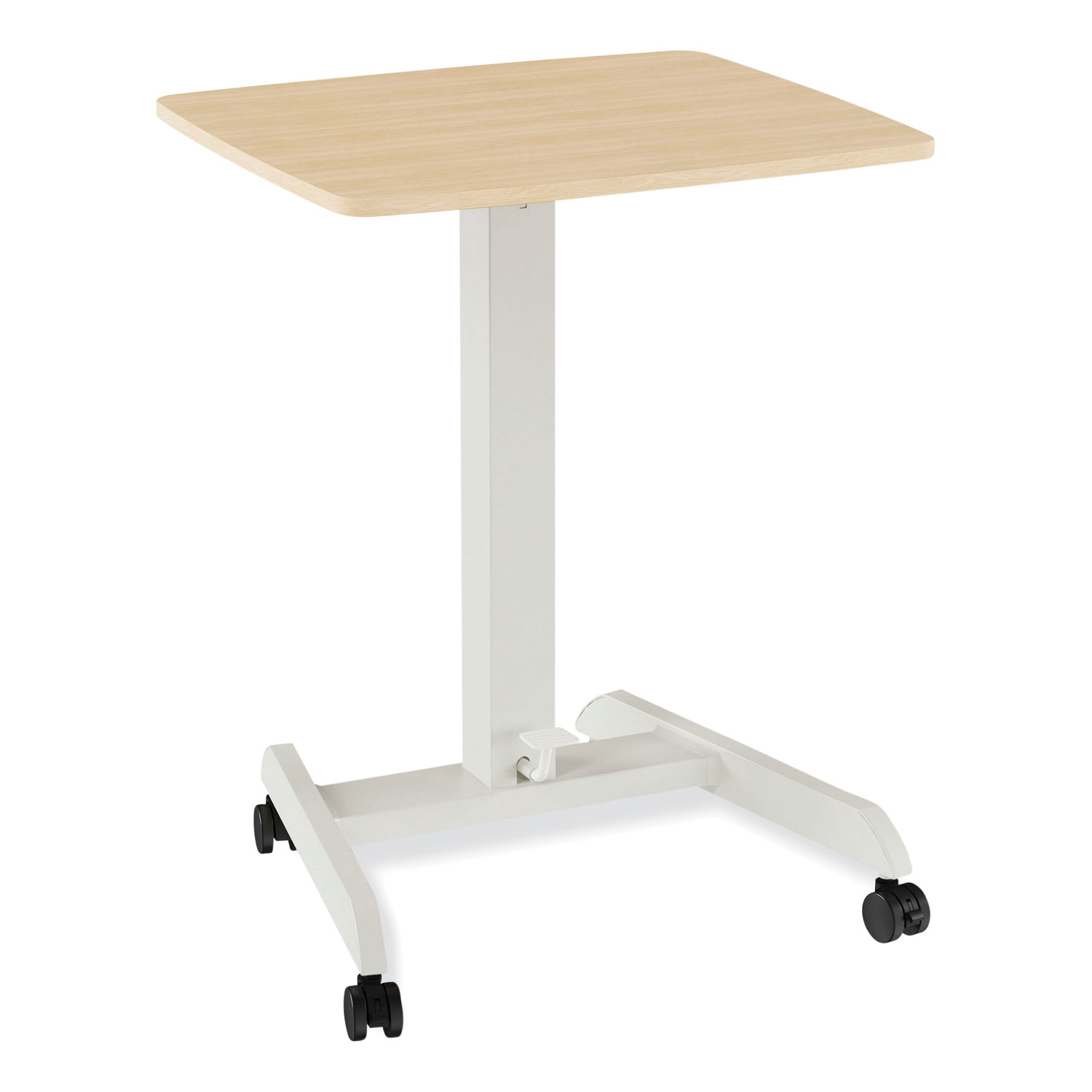 Essentials Sit-Stand Single-Column Mobile Workstation, 23.6" x 20.5" x ...