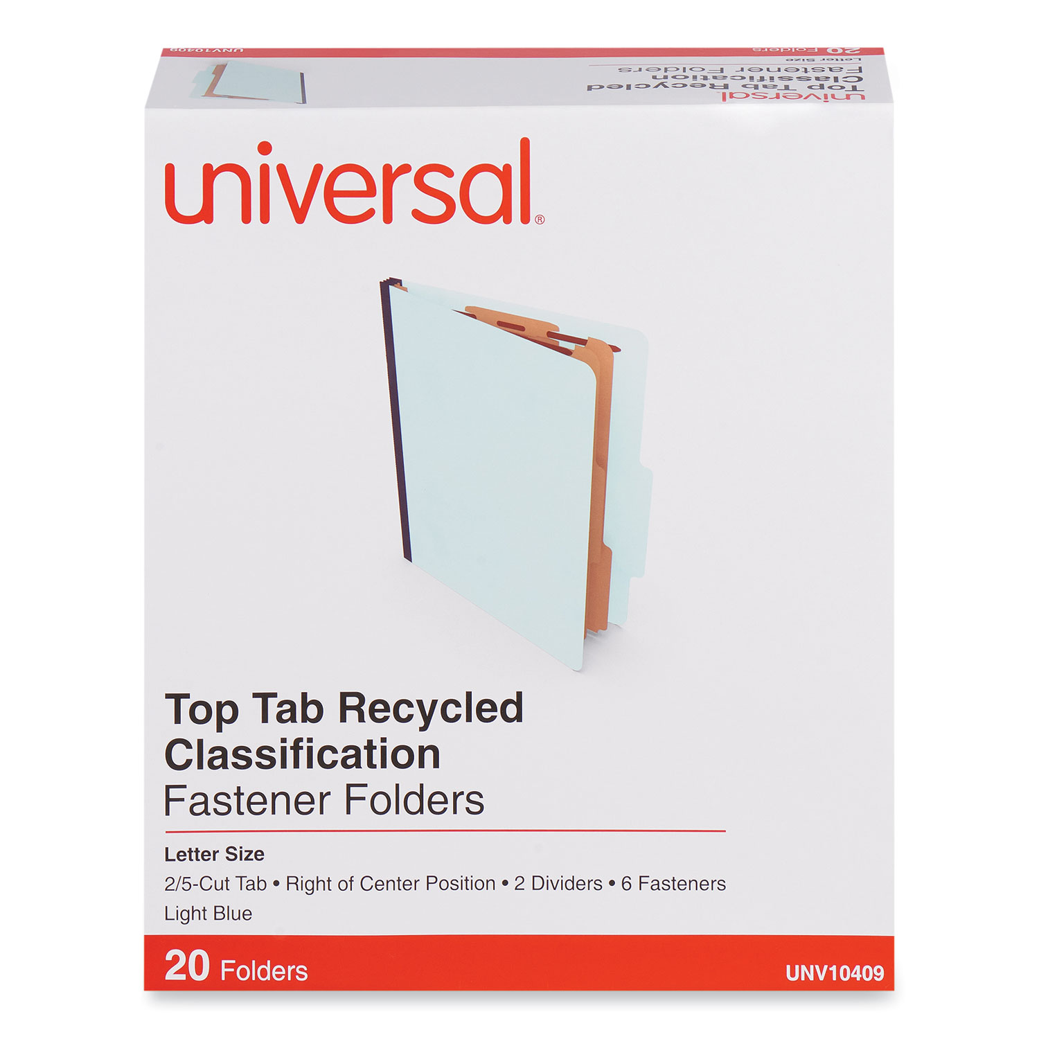 Six-Section Classification Folders, Heavy-Duty Pressboard Cover, 2 ...
