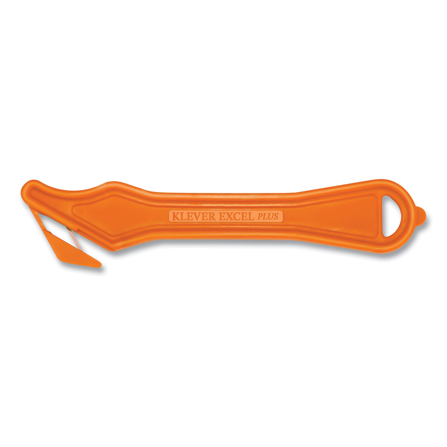 Excel Plus Safety Cutter, 7" Plastic Handle, Orange, 10/Box | Plastic ...
