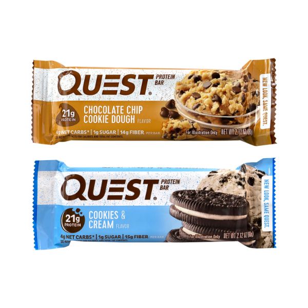 Protein Bar Value Pack, Chocolate Chip Cookie Dough, Cookies and Cream ...