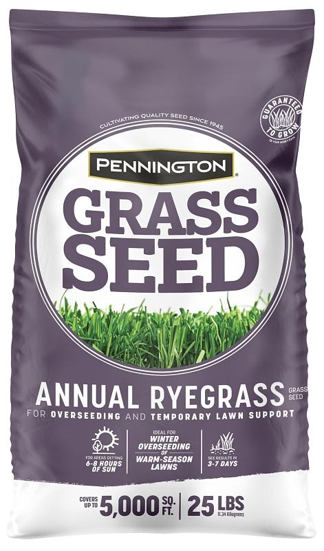Pennington 100082633 Annual Ryegrass Seed, 25 lb Package | Plastic ...