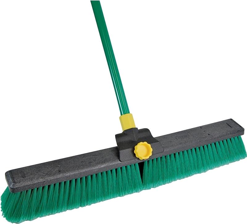 Quickie Super Bulldozer 00628 Push Broom, Polypropylene Bristle, Steel Handle | Plastic Express Inc.