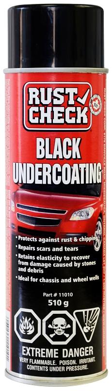 Rust Check 11010 Undercoating Spray Paint, Black, 510 g, Can | Plastic ...