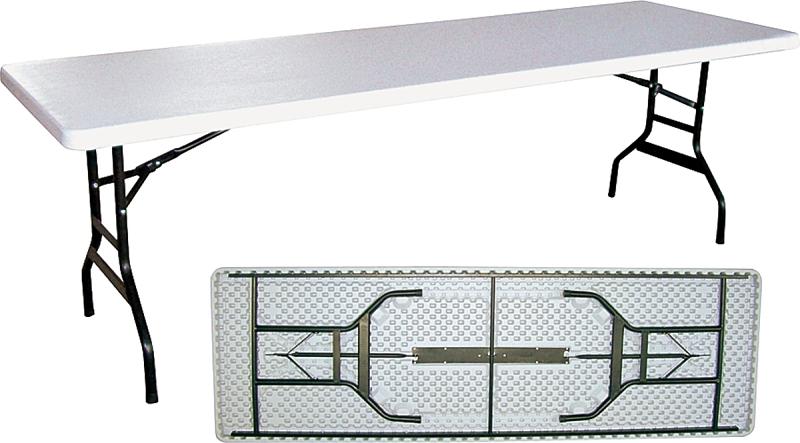 Simple Spaces DL-C2403L Banquet Table, 8 ft OAW, 30 in OAD, 29-1/4 in ...