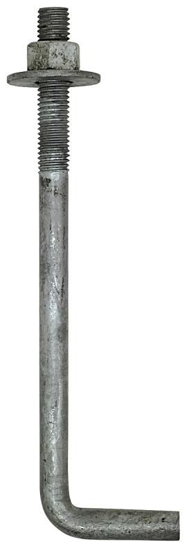 Simpson Strong-Tie LBOLT50800HDG L-Anchor Bolt, 1/2 in Dia, 8 in L ...