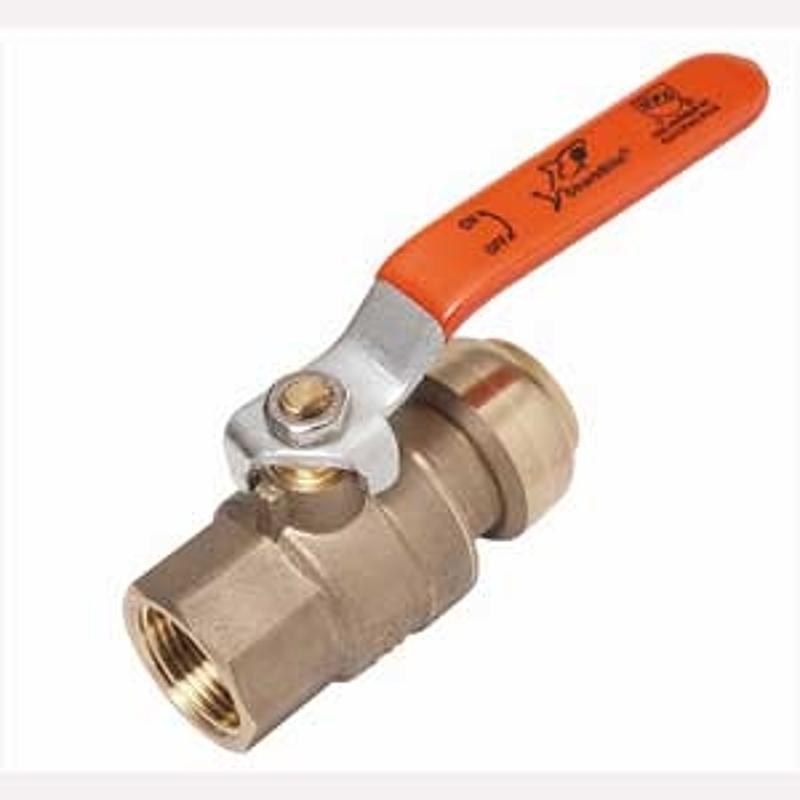 RELIANCE WORLDWIDE 22187LFCA Ball Valve, 1 in Connection, FNPT, 200 psi ...