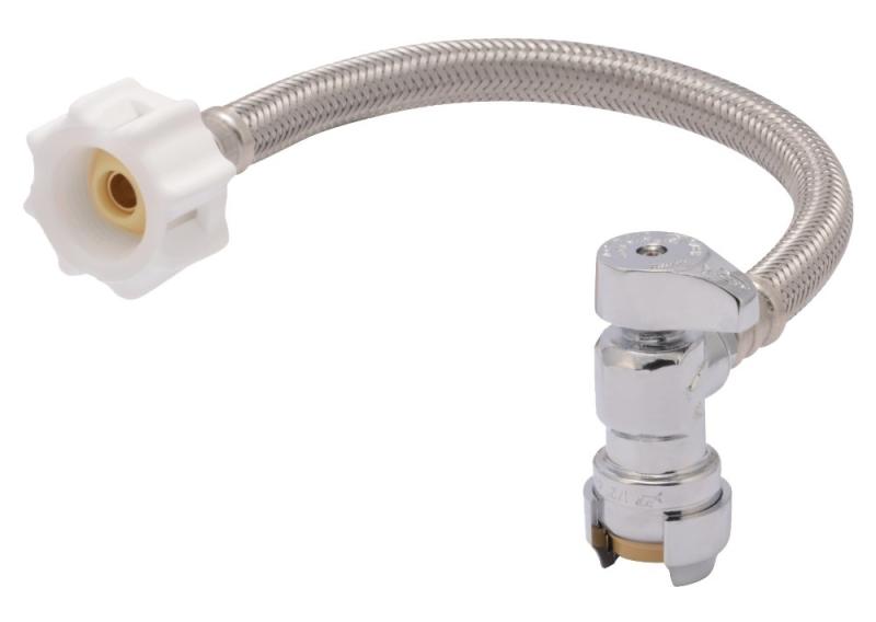 RELIANCE WORLDWIDE 24656Z Braided Toilet Connector, Flexible, 1/2 in ...