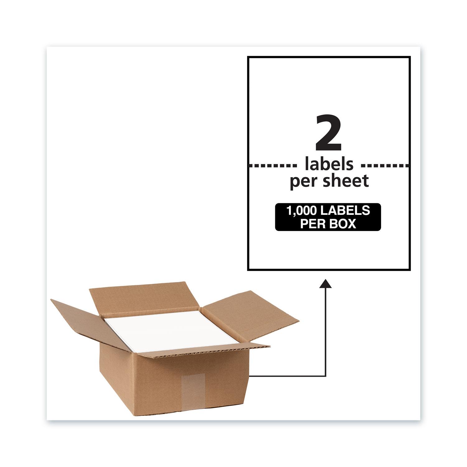 Waterproof Shipping Labels with TrueBlock Technology, Laser Printers, 5 ...